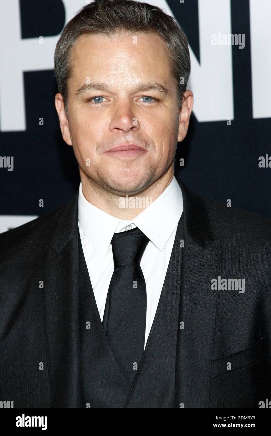 Jason bourne matt damon 2016 hi-res stock photography and images - Alamy
