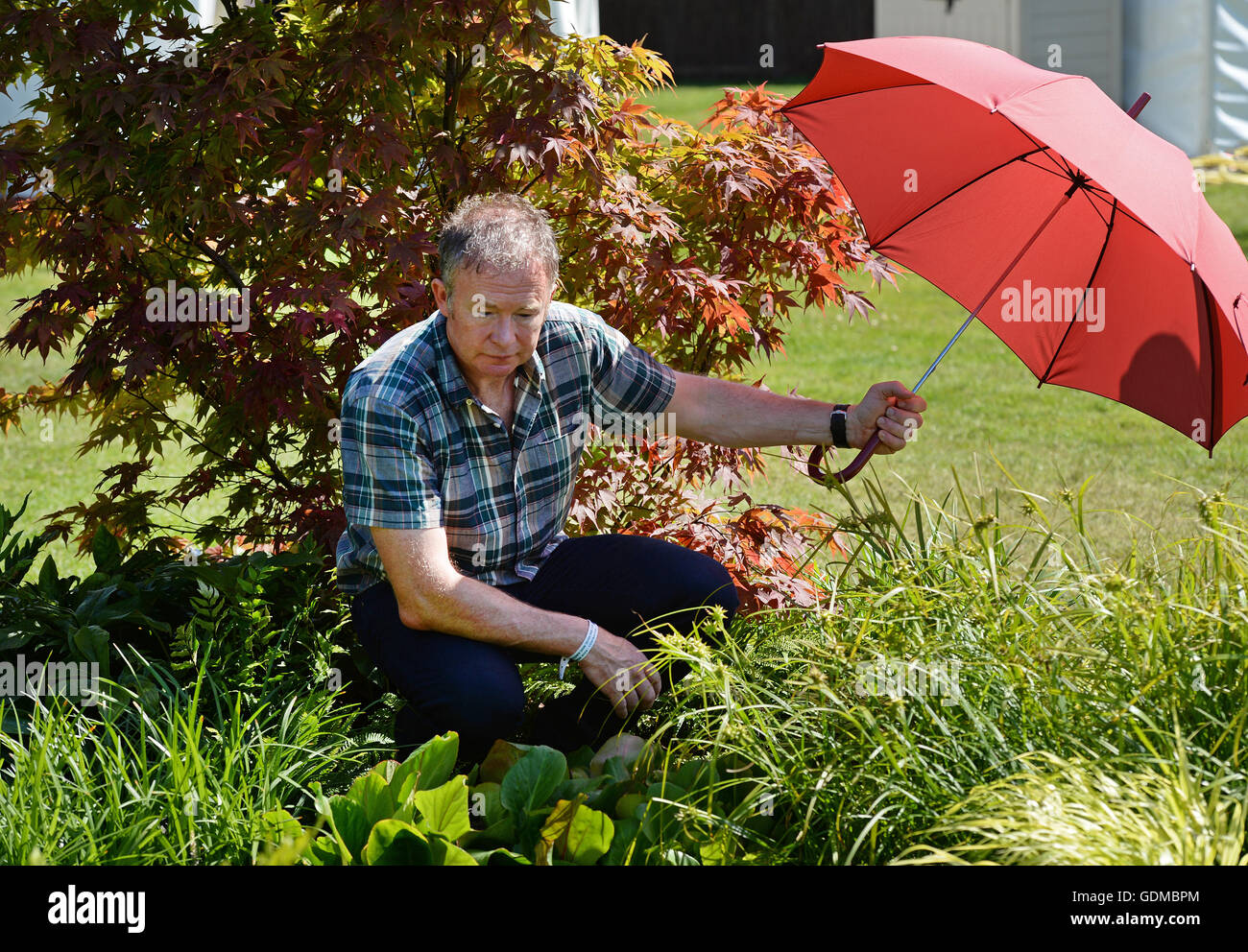 Tatton RHS Flower Show. Picture shows TV garden presenter Toby Buckland ...