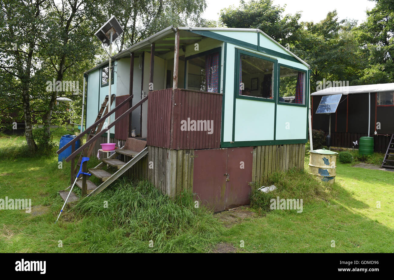 Luhesand, Germany. 13th July, 2016. The hut of Werner und Ilse Rathjen ...