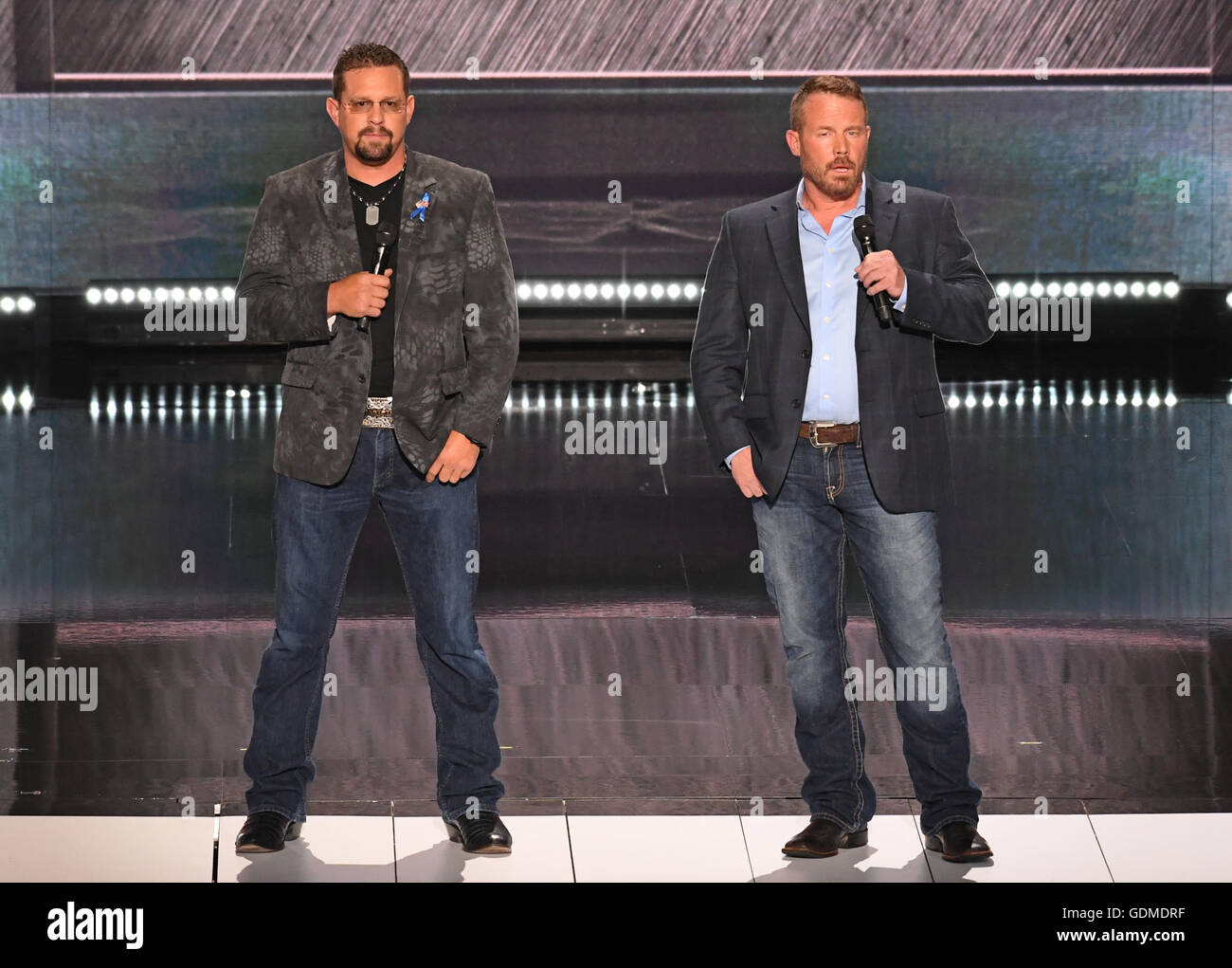 Cleveland, Ohio, USA. 18th July, 2016. Mark Geist and John Tiegen ...