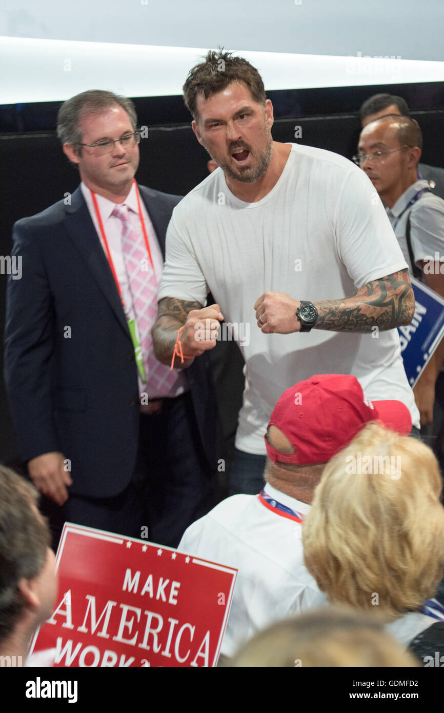 Cleveland, Ohio, USA . 19th July, 2016. Retired Navy SEAL Marcus ...