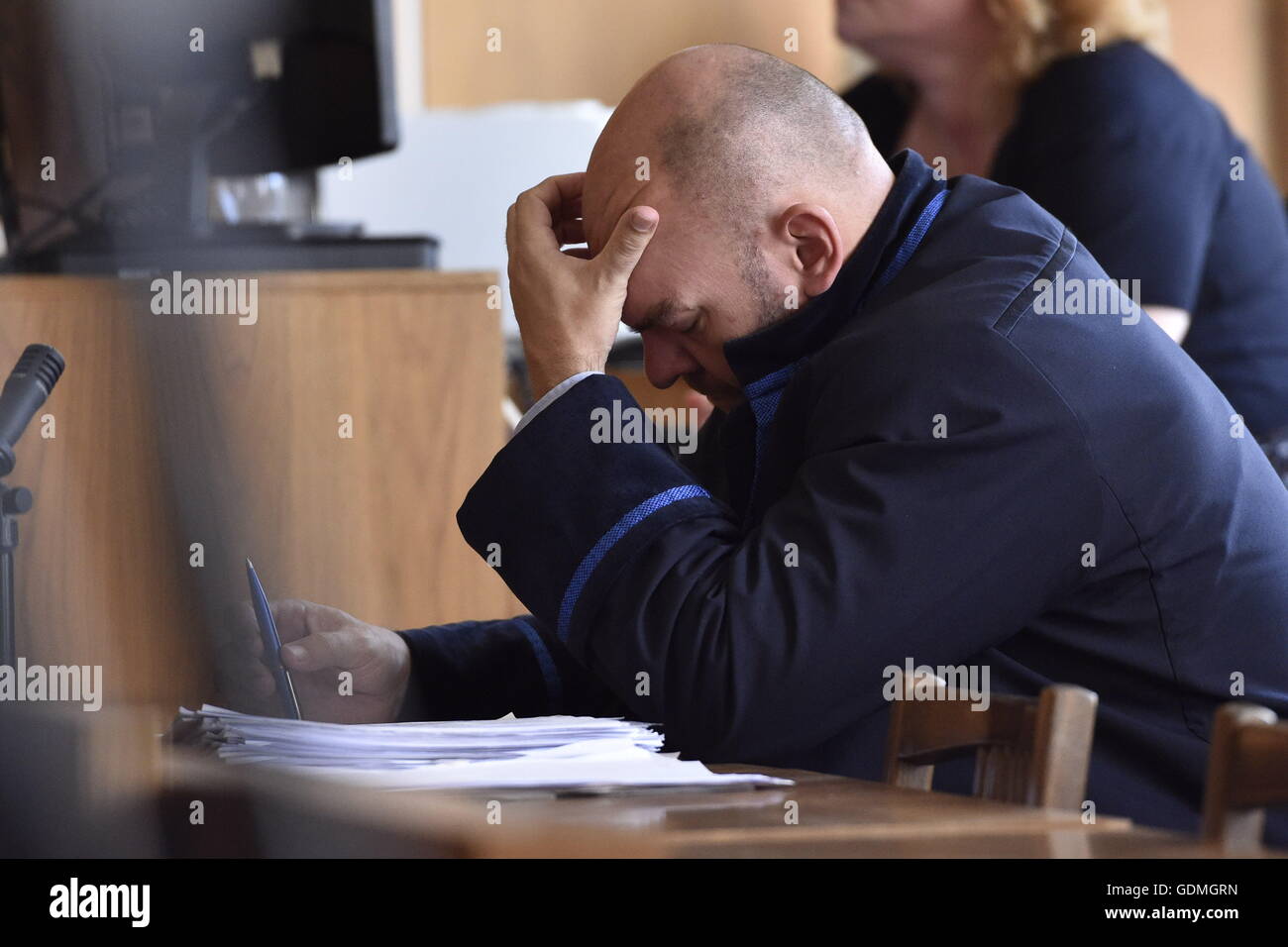 Brno, Czech Republic. 20th July, 2016. U.S. citizen Kevin Dahlgren was ...