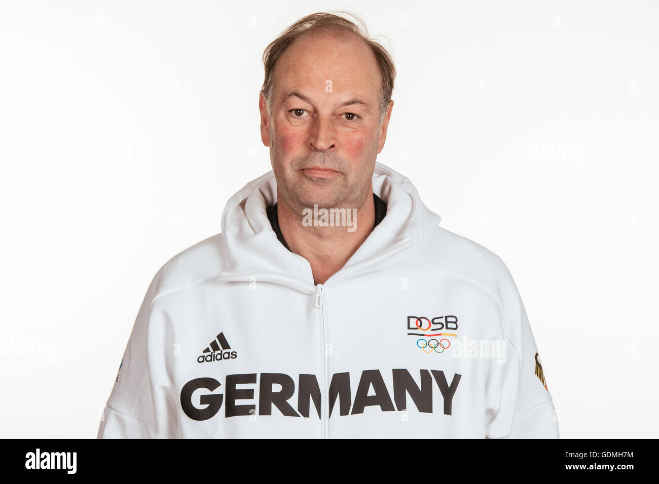 Hannover, Germany. 15th July, 2016. Dirk Böhme poses at a photocall ...