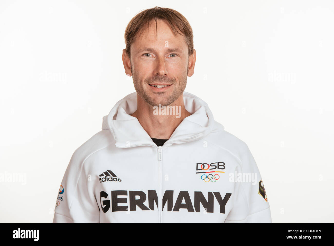 Hannover, Germany. 15th July, 2016. Jan May poses at a photocall during ...