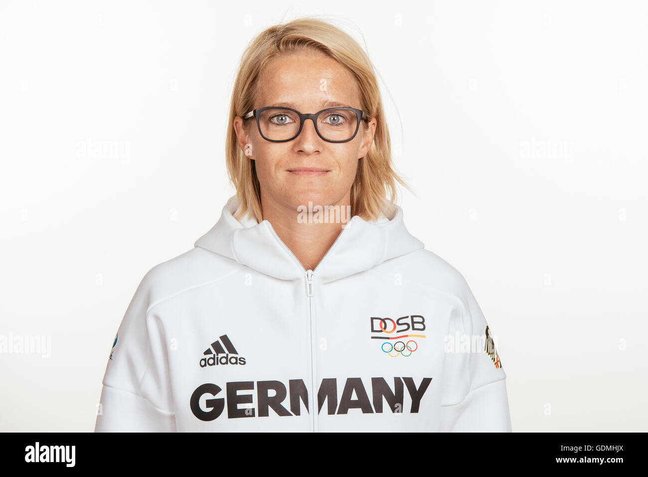 Hannover, Germany. 18th July, 2016. Saskia Bartusiak poses at a ...