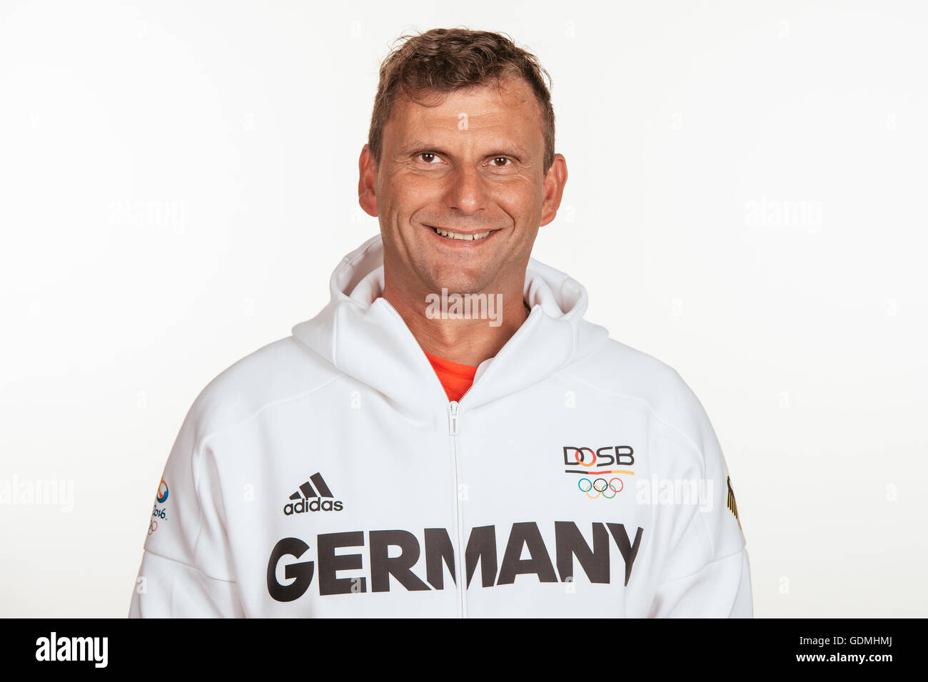 Hannover, Germany. 19th July, 2016. Thomas Apel poses at a photocall ...