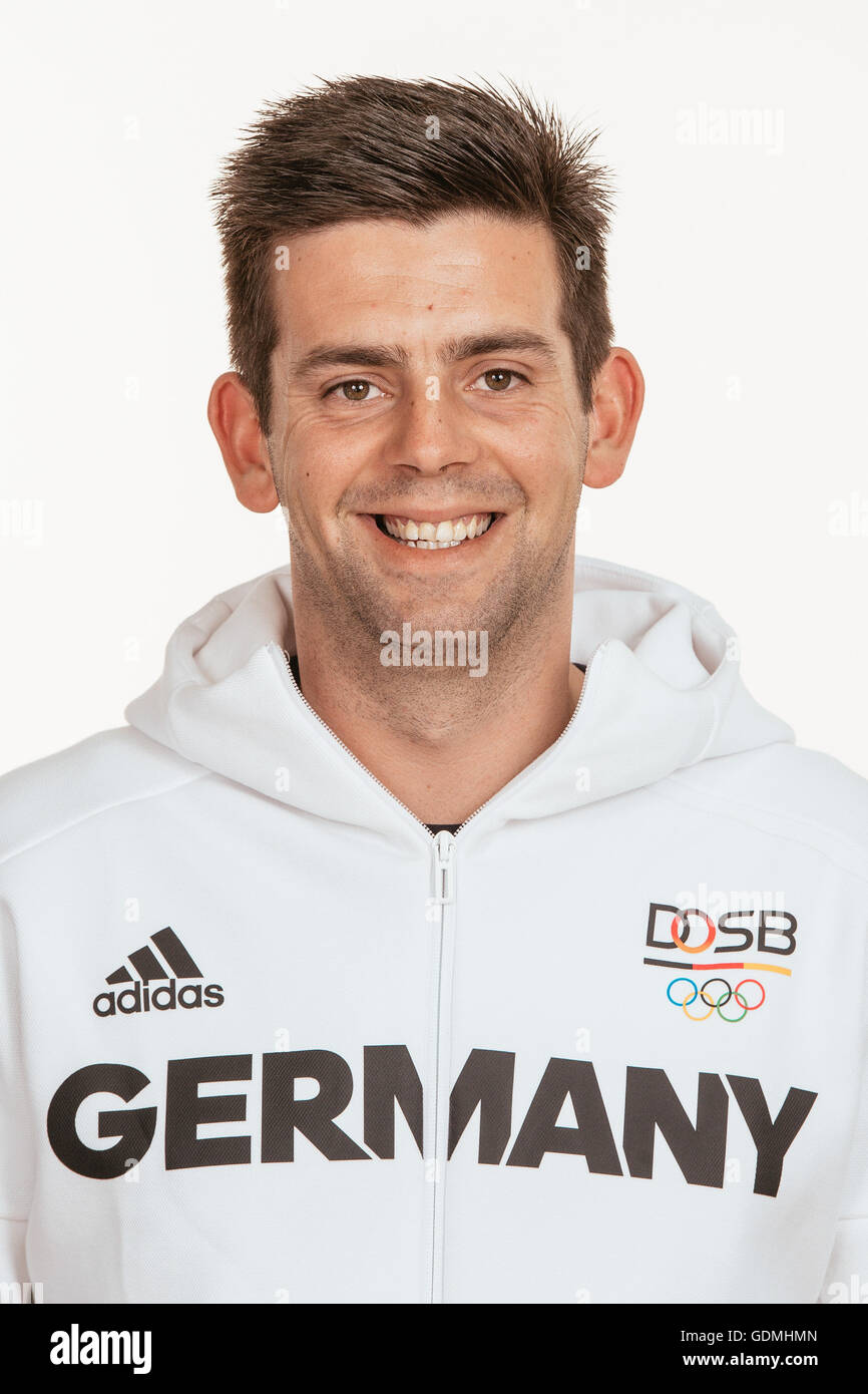 Sean Lynch poses at a photocall during the preparations for the Olympic ...
