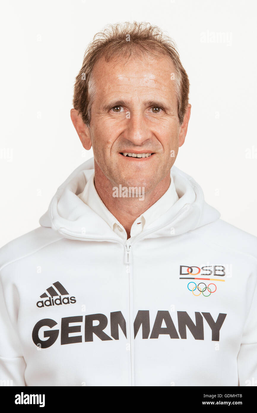 Hannover, Germany. 18th July, 2016. Ulf Tippelt poses at a photocall ...
