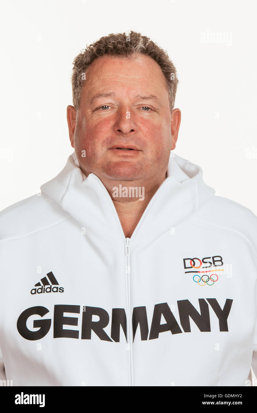Marc Koene poses at a photocall during the preparations for the Olympic ...