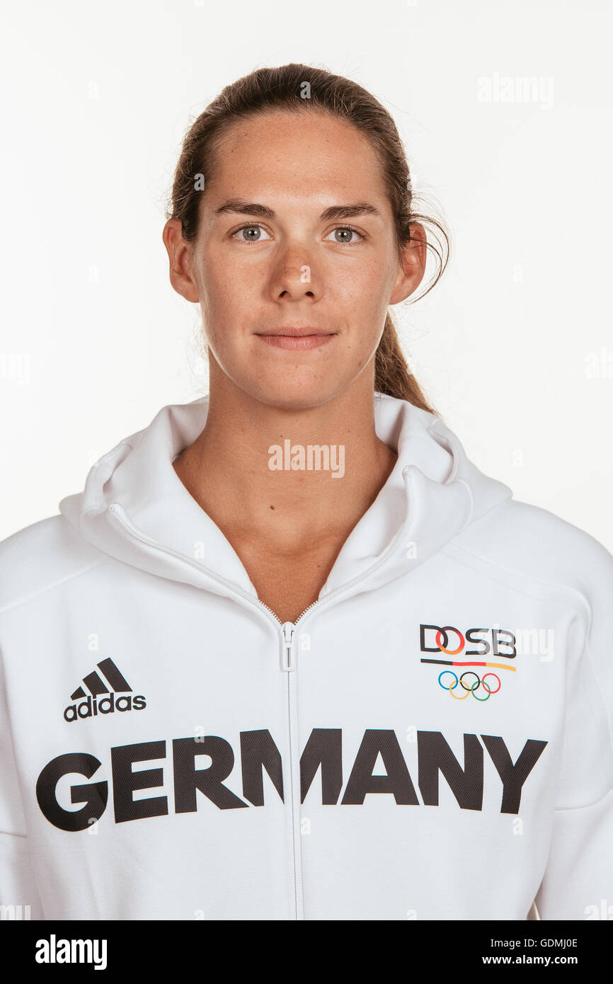 Kira Walkenhorst poses at a photocall during the preparations for the ...