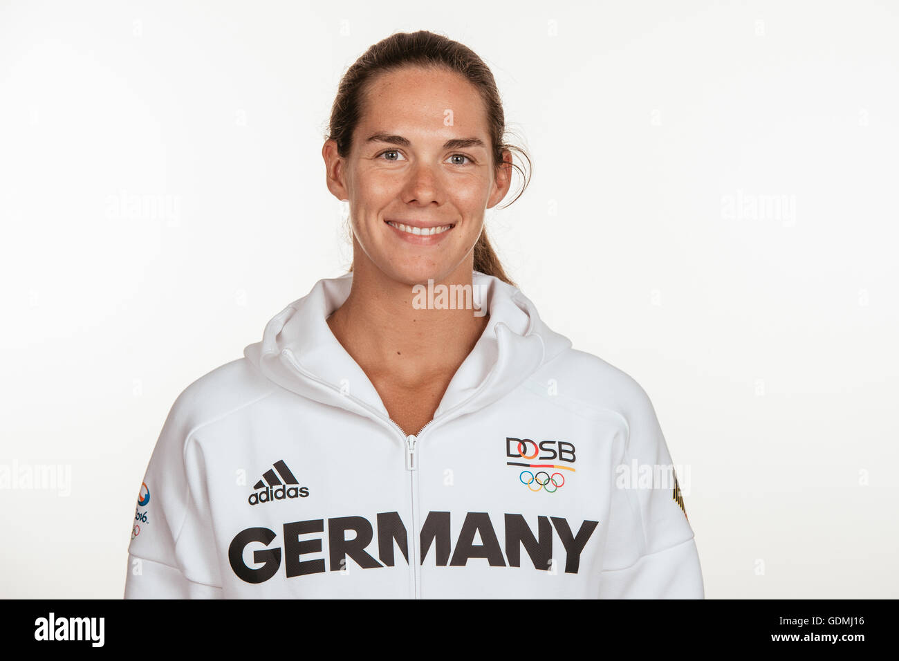 Kira Walkenhorst poses at a photocall during the preparations for the ...