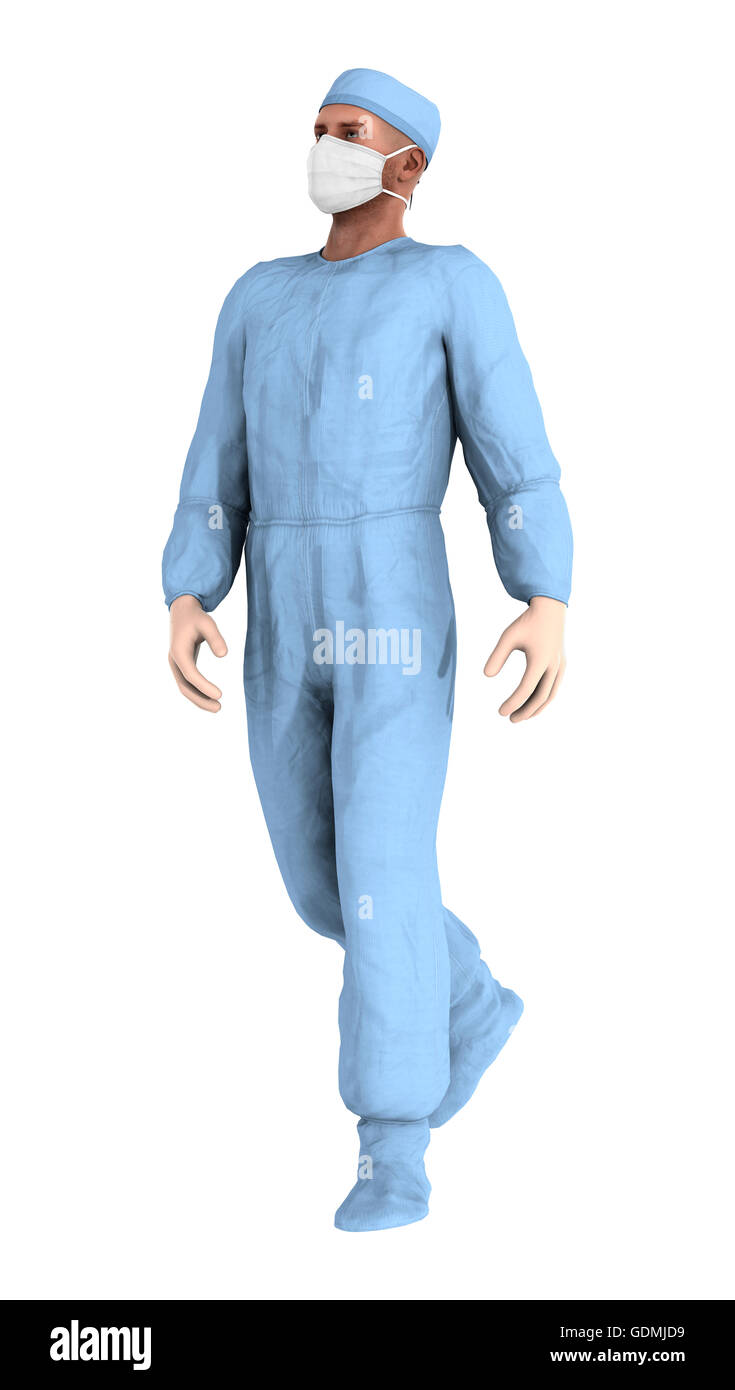 3D rendering of a male doctor isolated on white background Stock Photo ...
