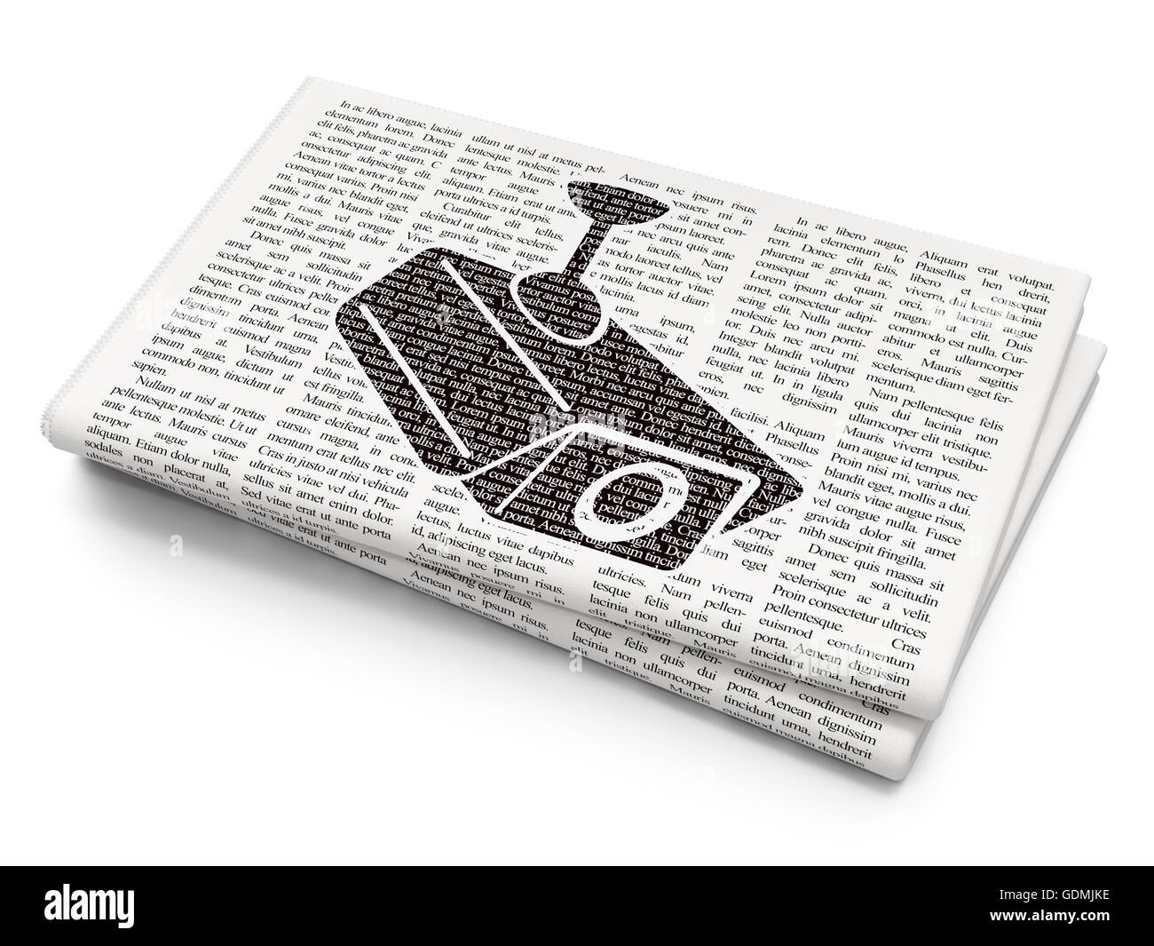 Protection concept: Cctv Camera on Newspaper background Stock Photo - Alamy