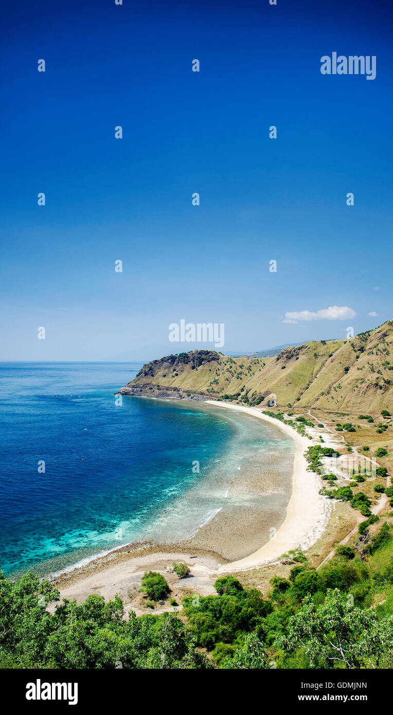 tropical paradise cristo rei beach near dili in east timor asia Stock ...