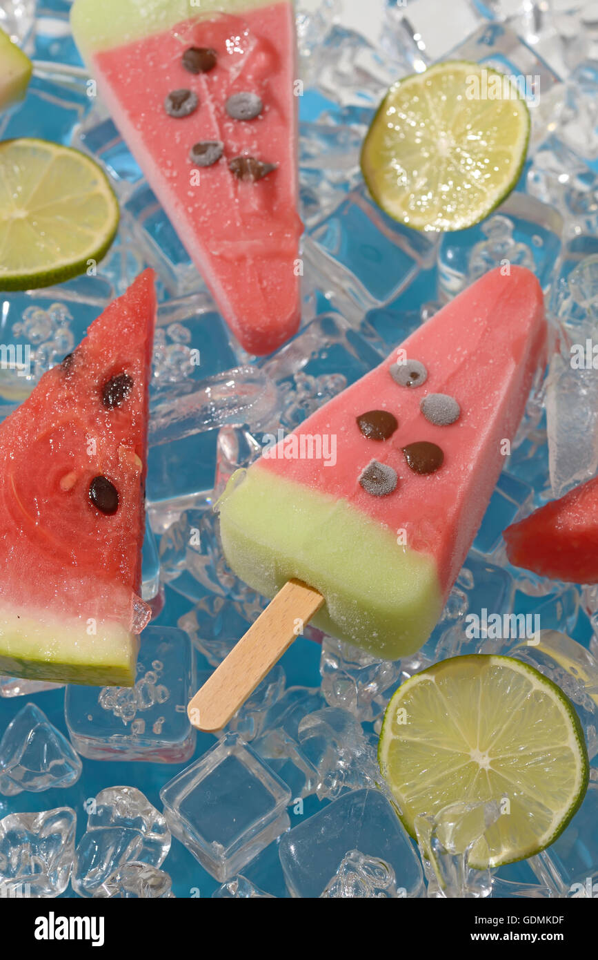 Watermelon slice ice pop hi-res stock photography and images - Alamy