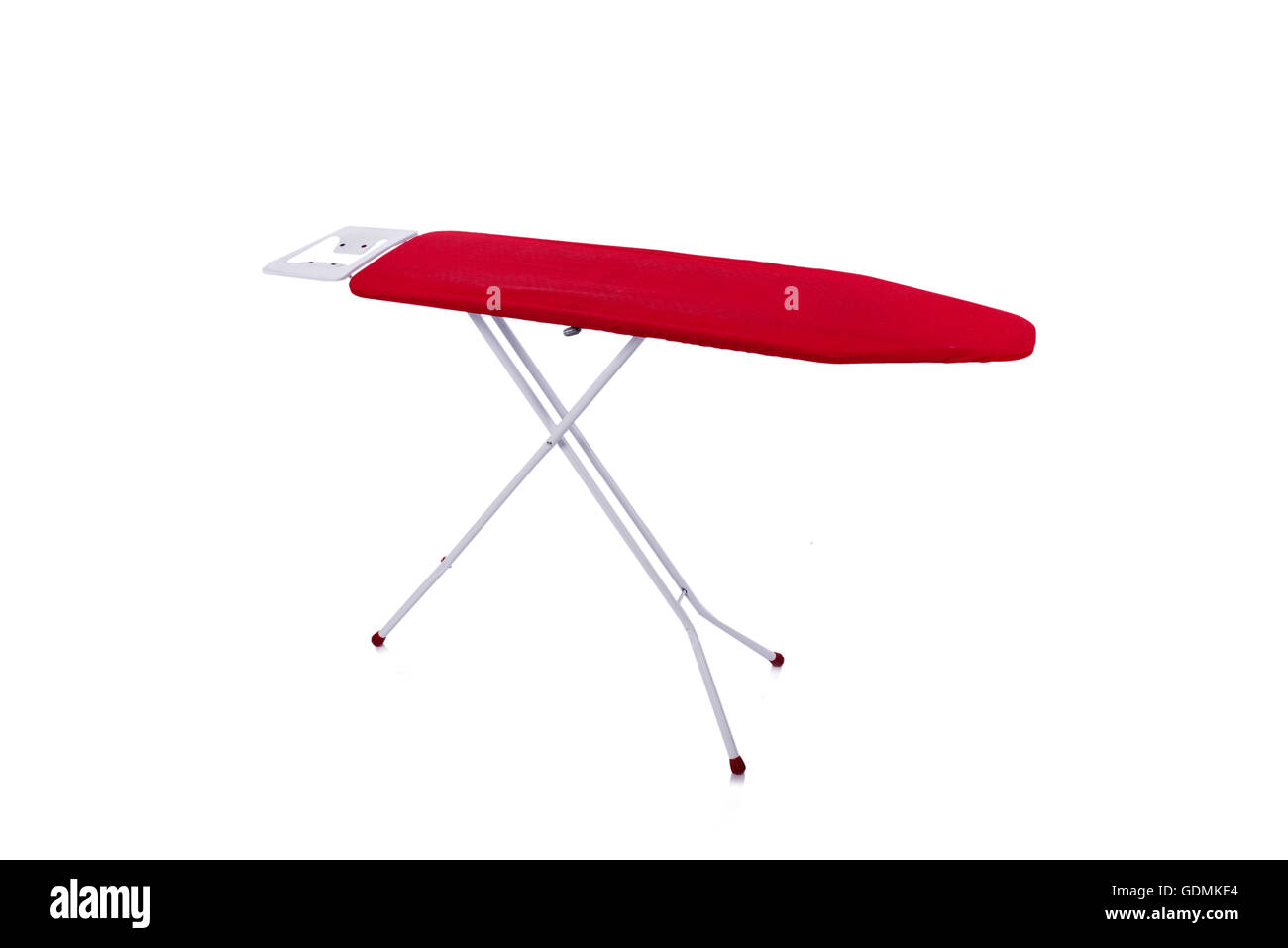 Red ironing board isolated on white background Stock Photo - Alamy