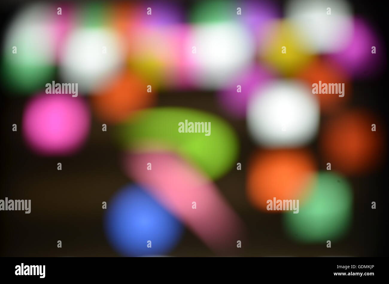 Multi colored, blurred light dots, light dots, blurred background, red ...