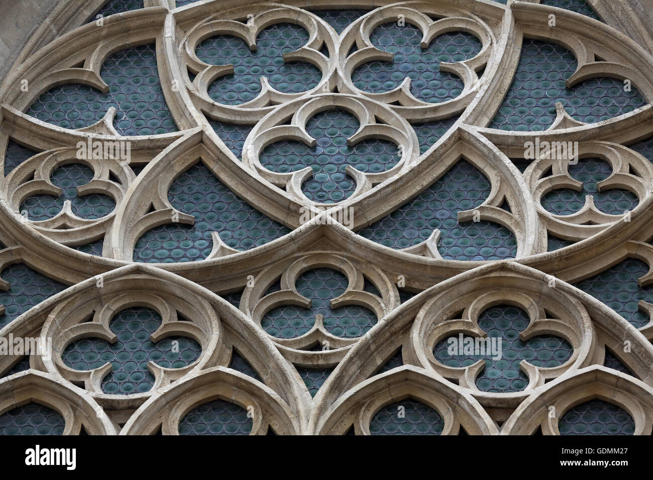 Rose window of Minoritenkirche in Vienna, Austria Stock Photo - Alamy