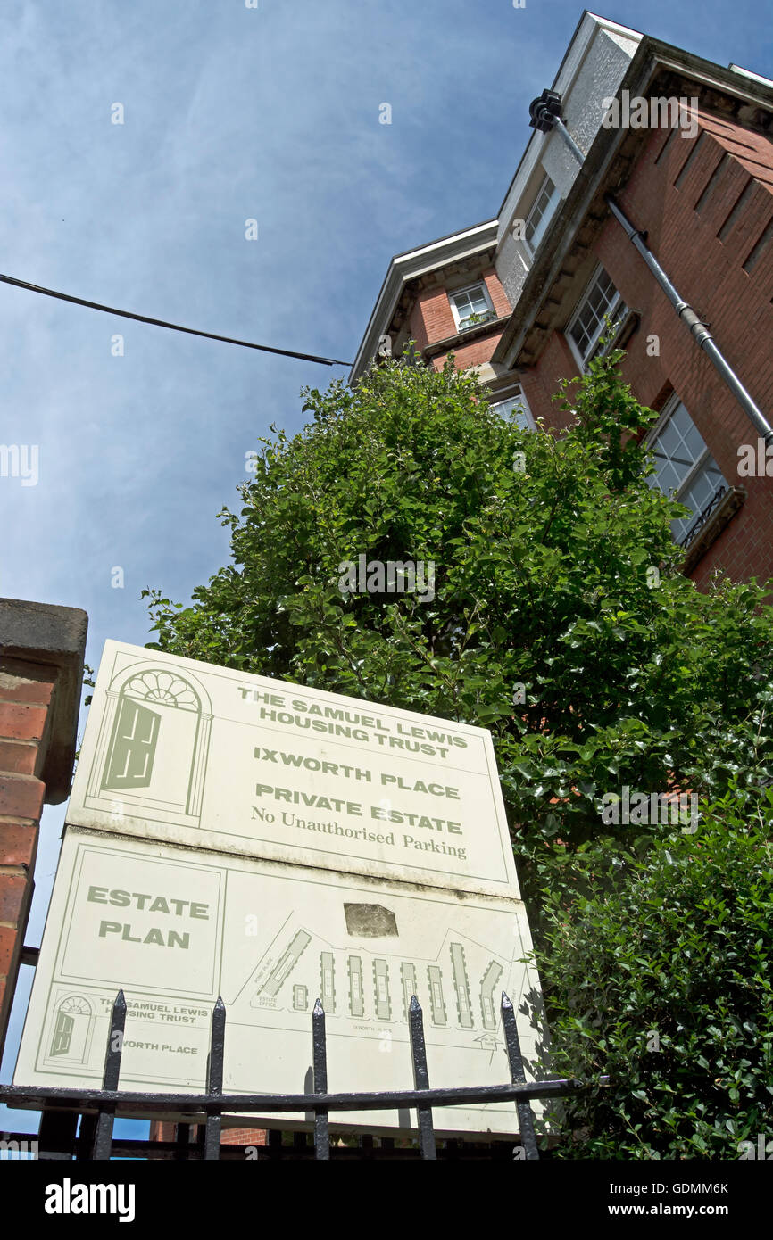entrance sign for ixworth place, opened in 1912 and originally part of ...
