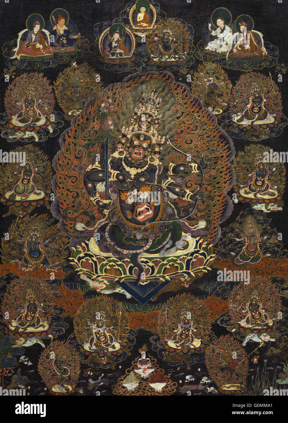 Rahula and his Assembly Stock Photo - Alamy