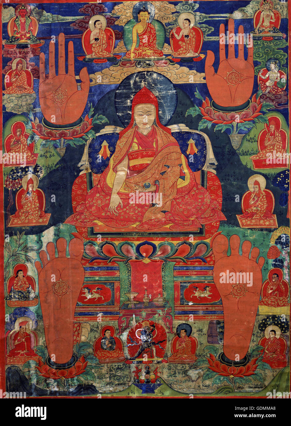Art museum painting himalayas india buddhism tsuglag gyatso hi-res ...