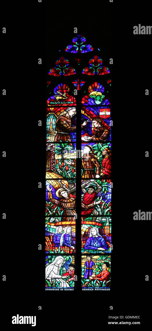 Vienna austria stained glass window hi-res stock photography and images ...