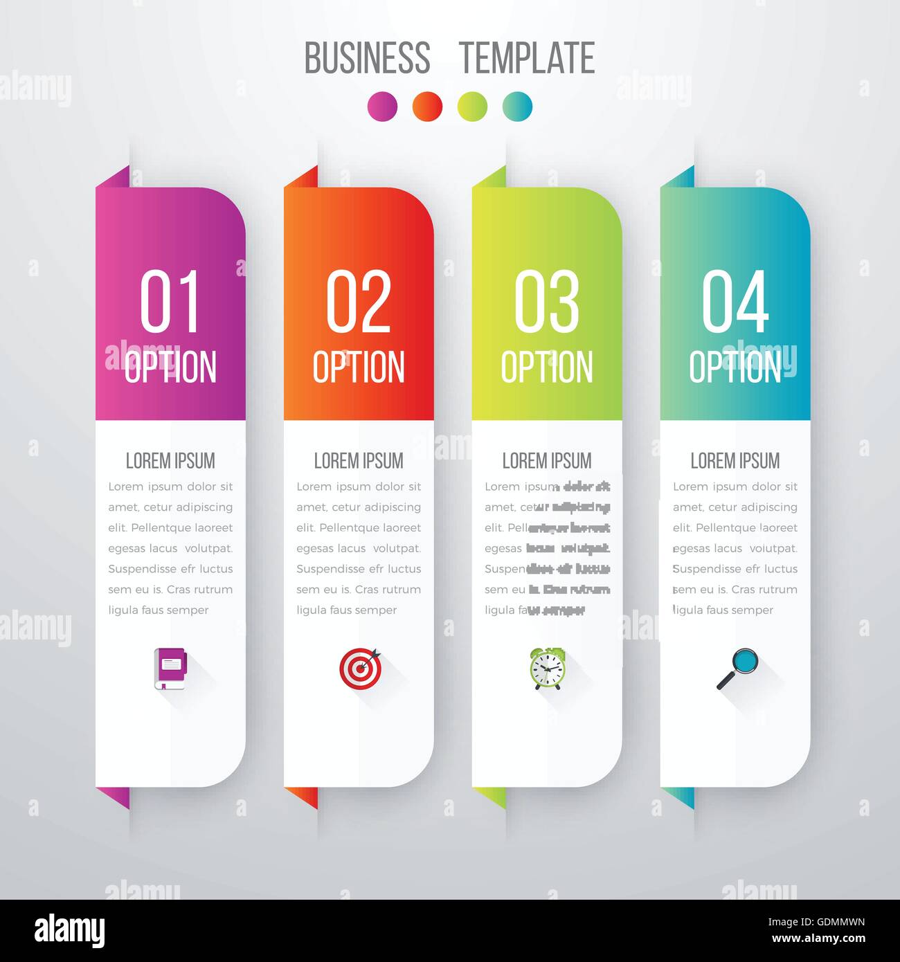 Vector illustration infographics four options Stock Vector Image & Art ...