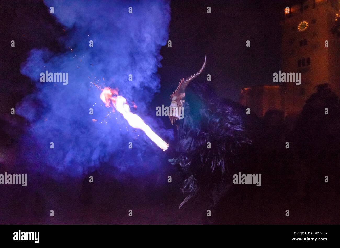 Retz: Krampus at Perchtenlauf, Percht, Perchten, Austria ...