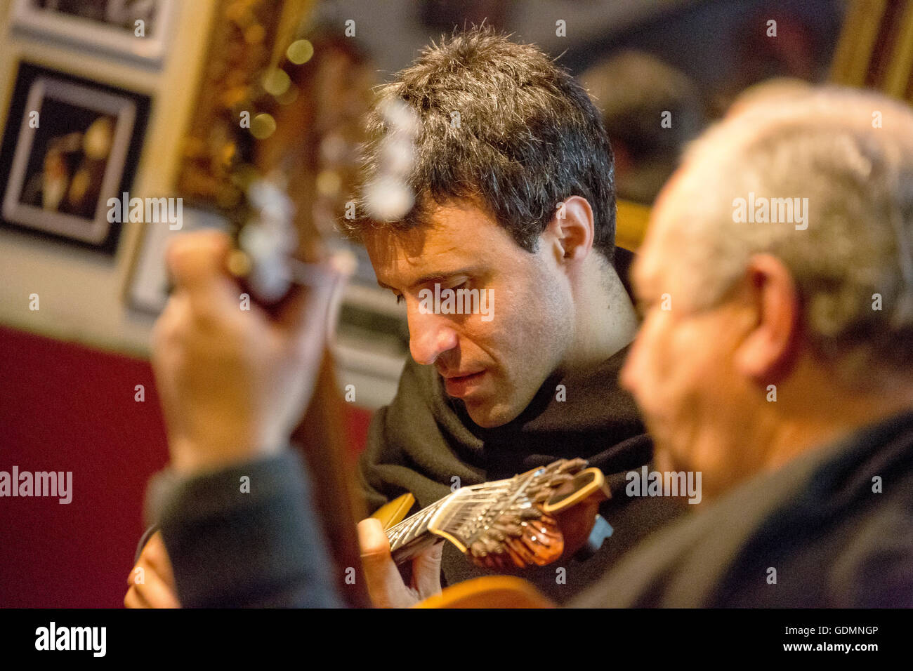 Fado singing and Fado performance in a cultural center in Coimbra ...