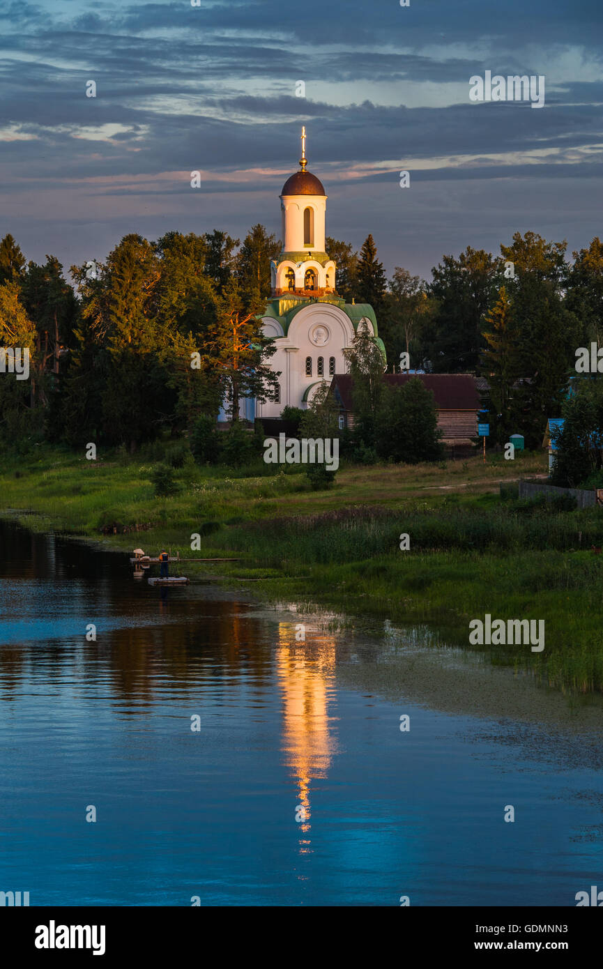 Old Russian church in Pasha Stock Photo - Alamy