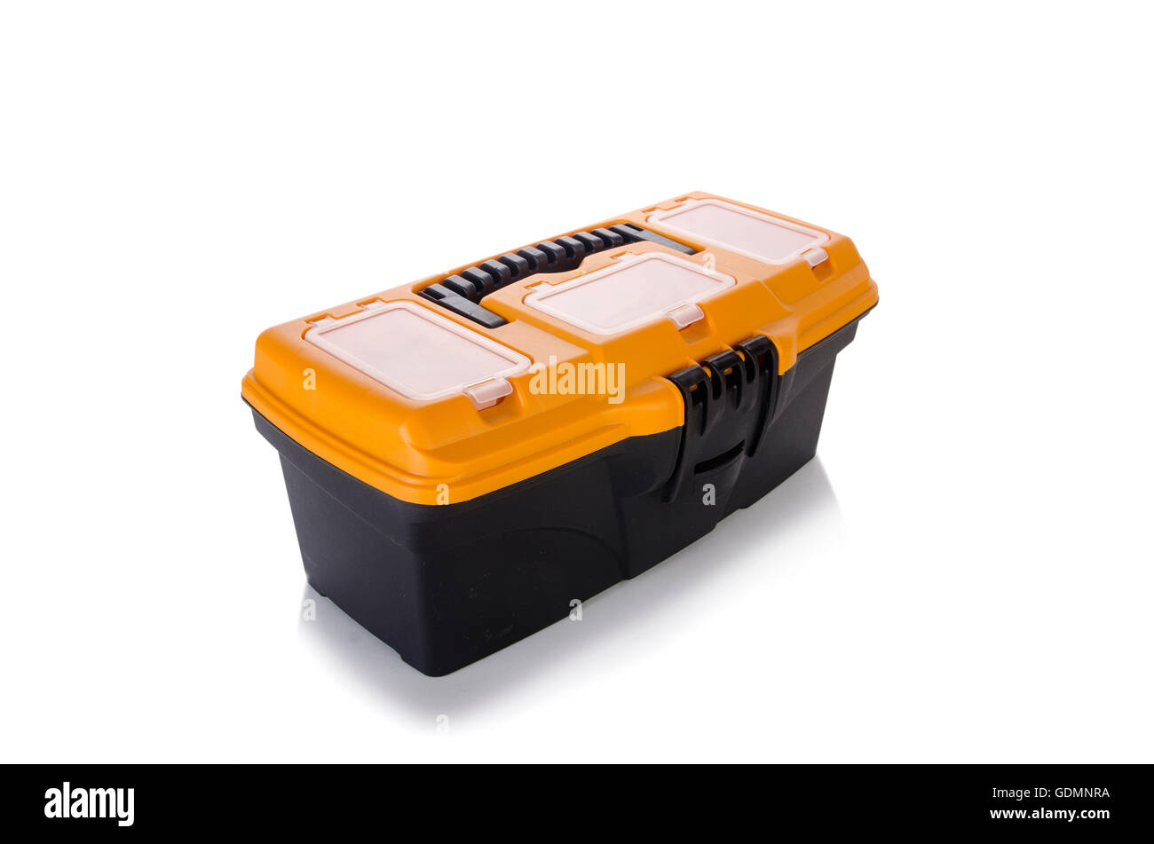 Toolkit box isolated on the white background Stock Photo - Alamy