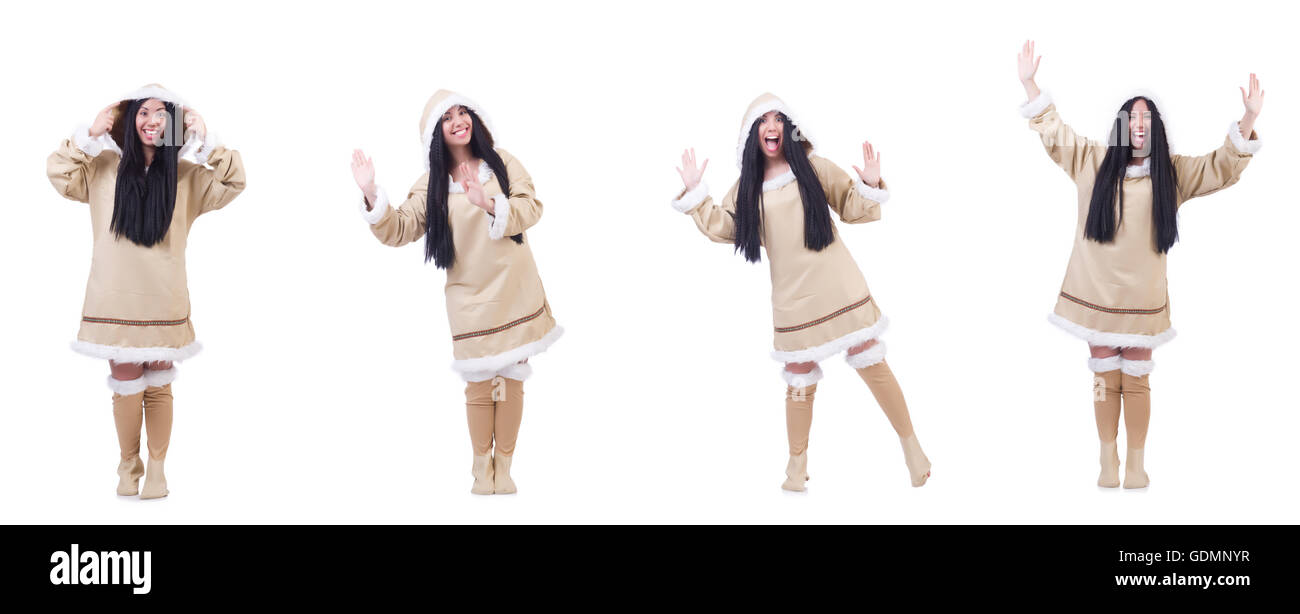 Eskimo woman Cut Out Stock Images & Pictures - Alamy