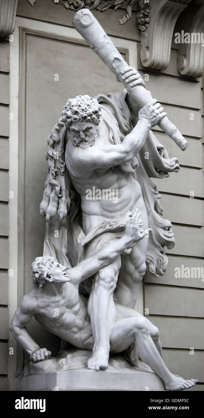Statue of Hercules and Busiris created by Matthiell Stock Photo - Alamy