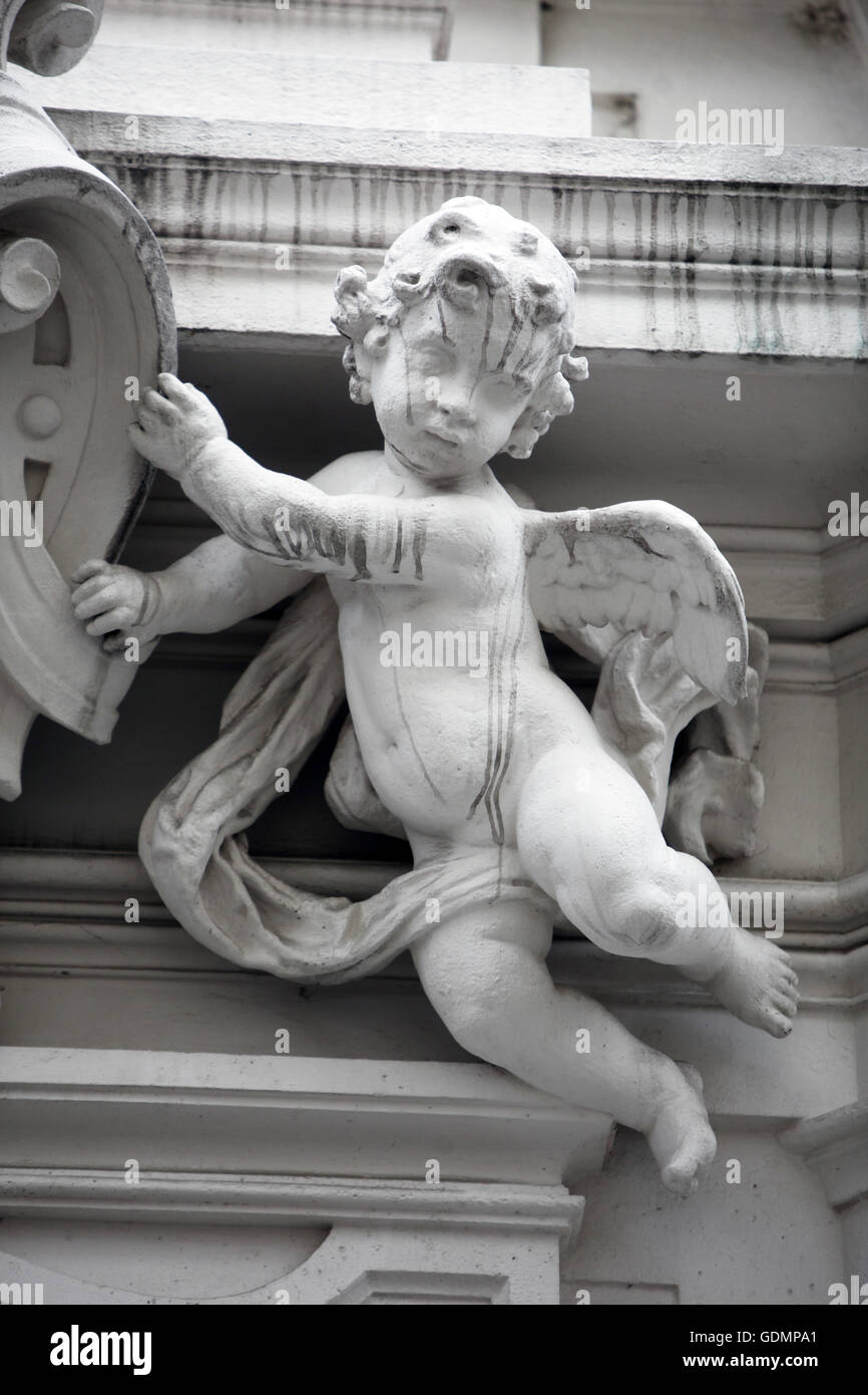 Angel, sculpture in Vienna, Austria Stock Photo - Alamy