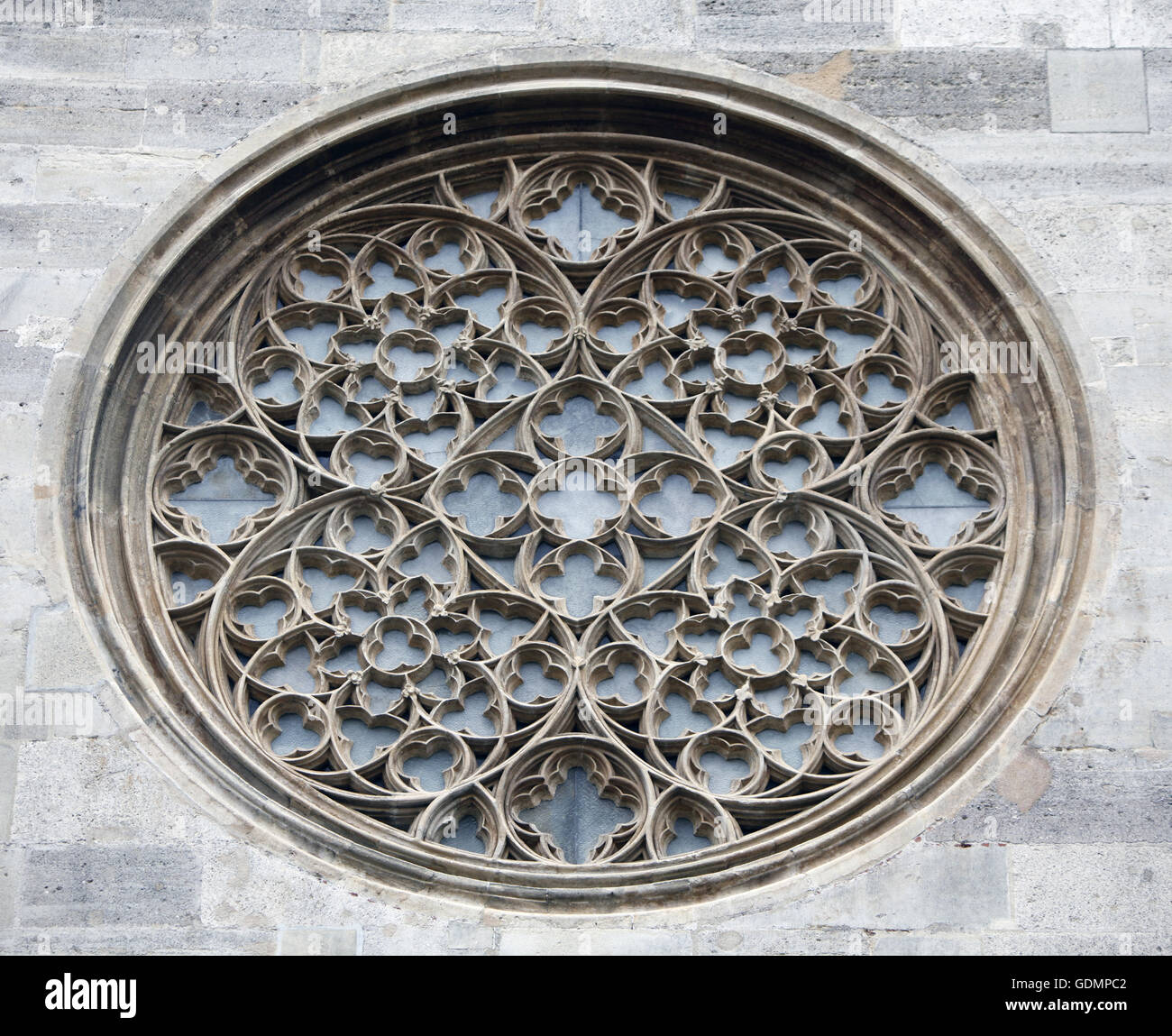Rose window on St. Stephen’s Cathedral in Vienna Stock Photo - Alamy