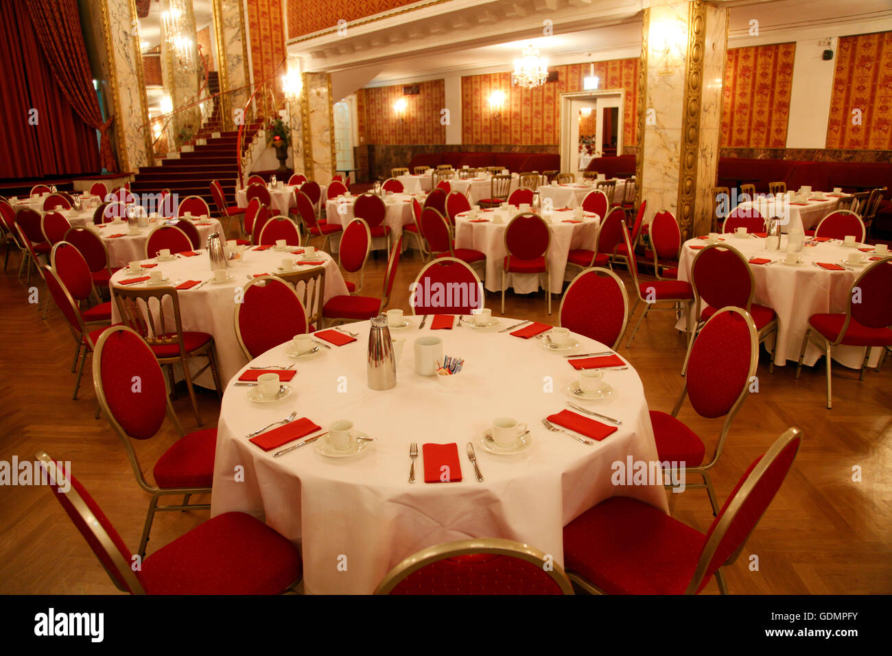 Austrian restaurant with a traditional interior Stock Photo - Alamy