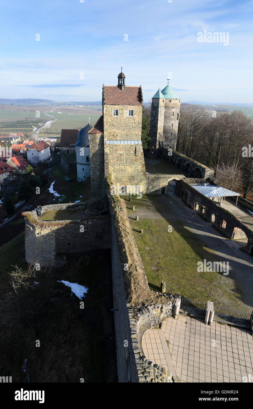 Stolpen: Stolpen Castle : View from tower Siebenspitzenturm to tower ...