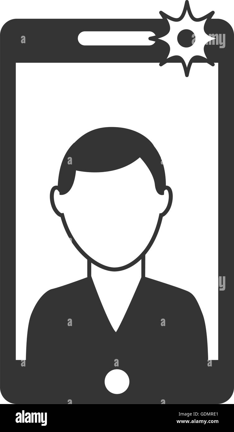 selfie photographic smartphone icon Stock Vector Image & Art - Alamy