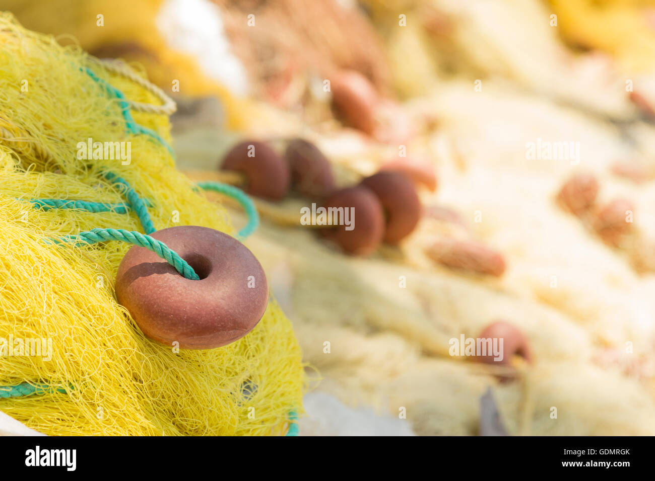 Drift net with floats Stock Photo - Alamy