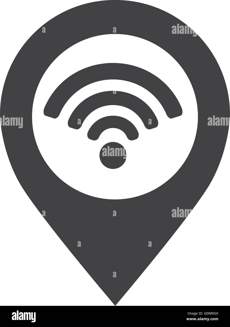 wifi waves signal icon Stock Vector Image & Art - Alamy