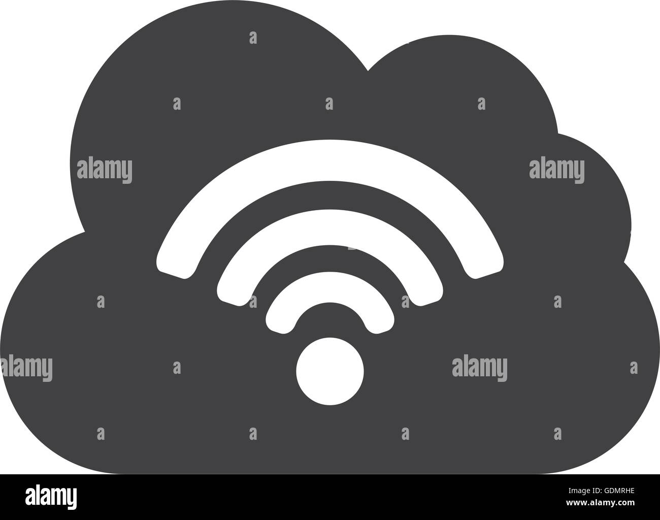 wifi waves signal icon Stock Vector Image & Art - Alamy