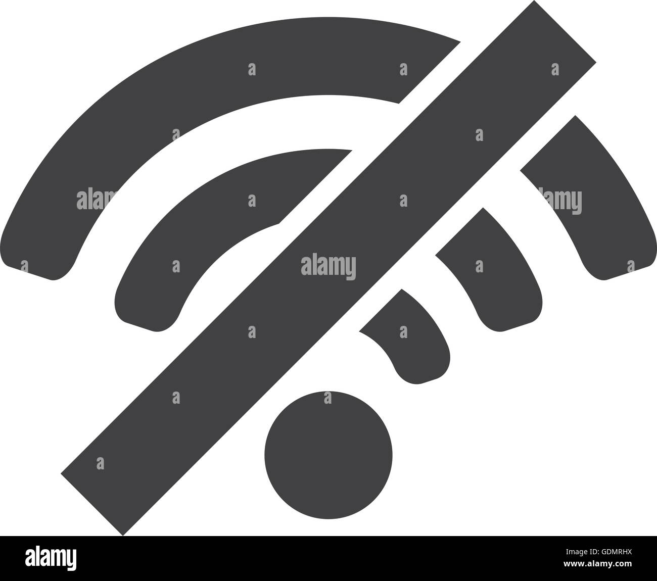 wifi waves signal icon Stock Vector Image & Art - Alamy