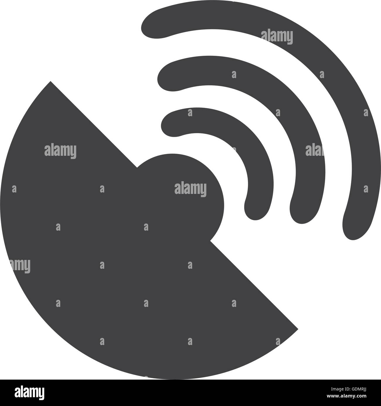wifi waves signal icon Stock Vector Image & Art - Alamy