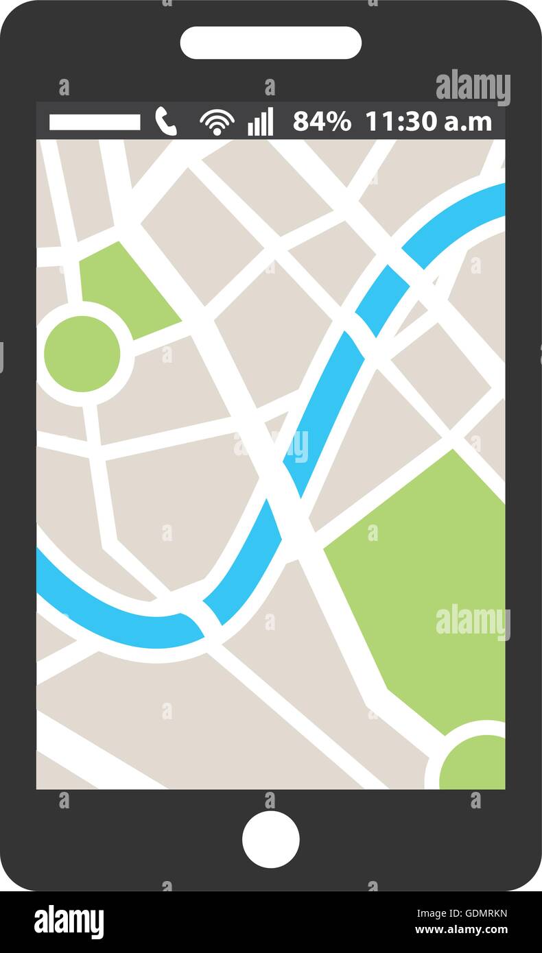 gps map app icon Stock Vector Image & Art - Alamy
