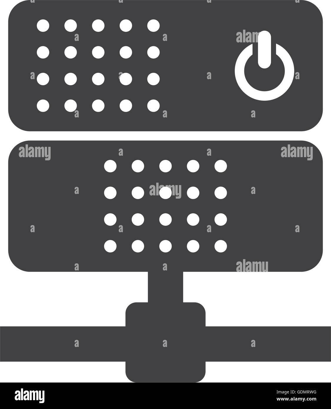 network server power button icon Stock Vector Image & Art - Alamy