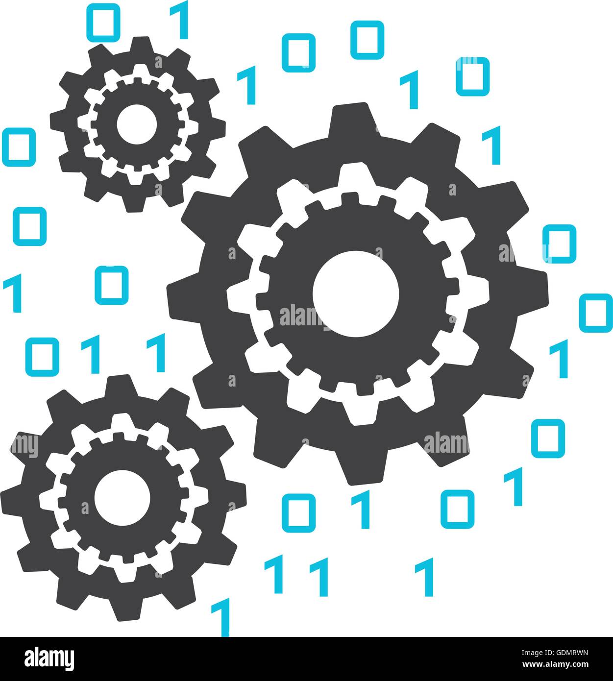 gears machine work icon Stock Vector Image & Art - Alamy