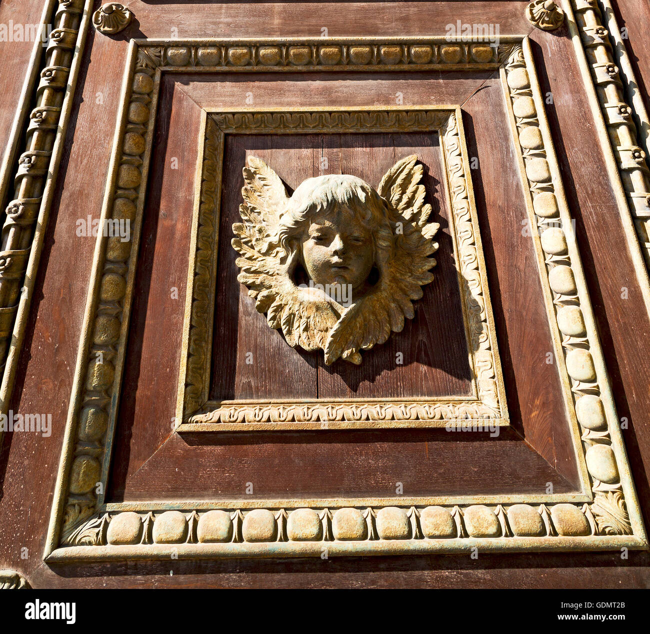 abstract angel texture of a brown antique wooden old door Stock Photo ...