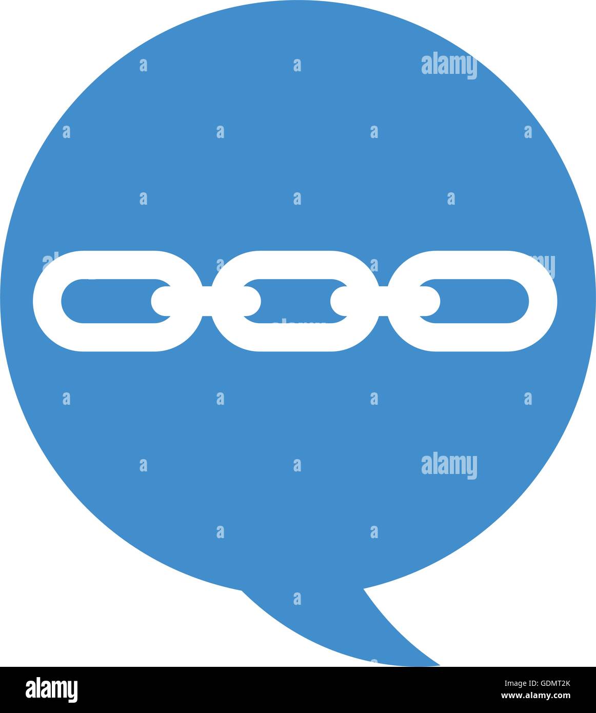 speech bubble chain icon Stock Vector Image & Art - Alamy