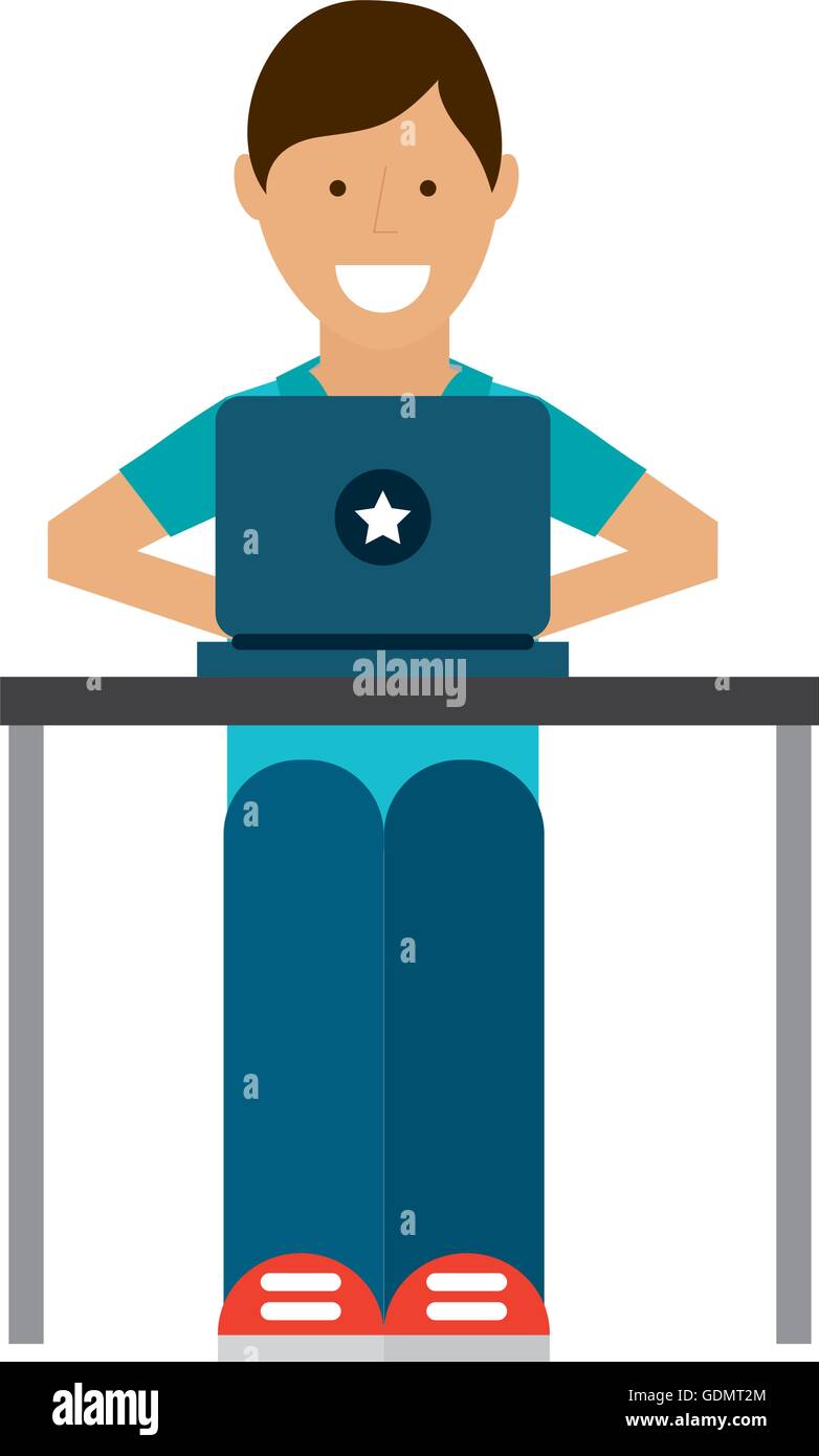 computer user person icon Stock Vector Image & Art - Alamy