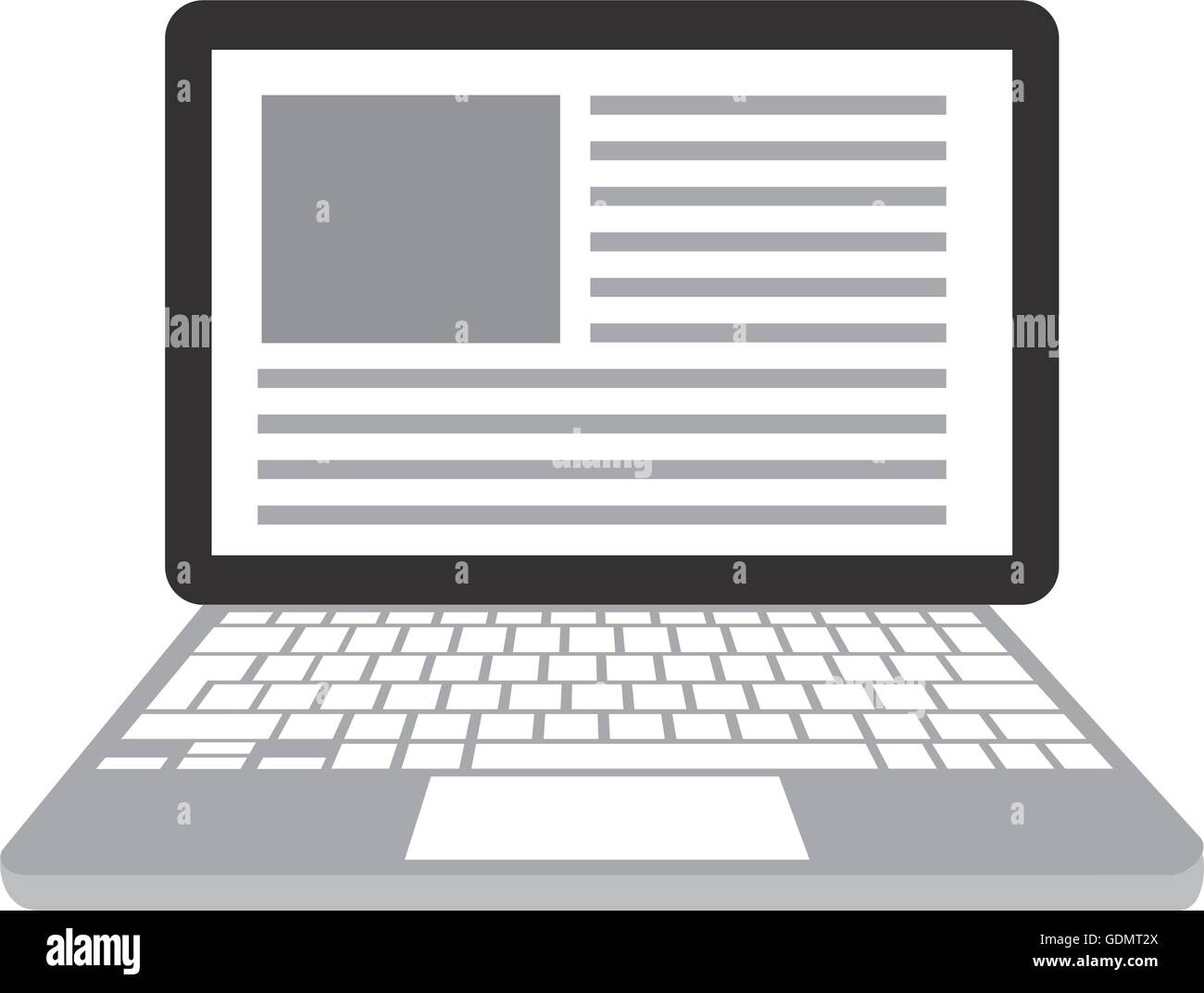 laptop computer portable icon Stock Vector Image & Art - Alamy